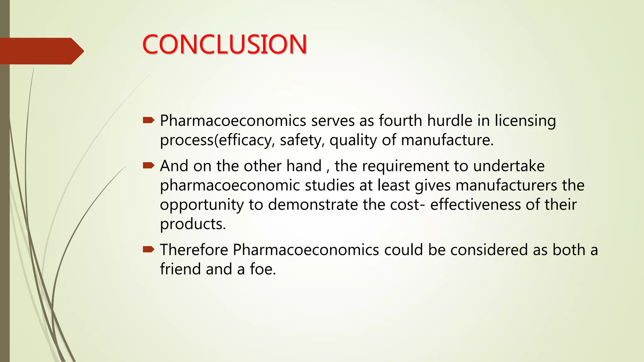 Pharmacoeconomics ii | PPTX