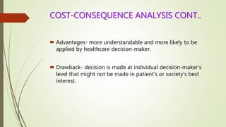 Pharmacoeconomics ii | PPT