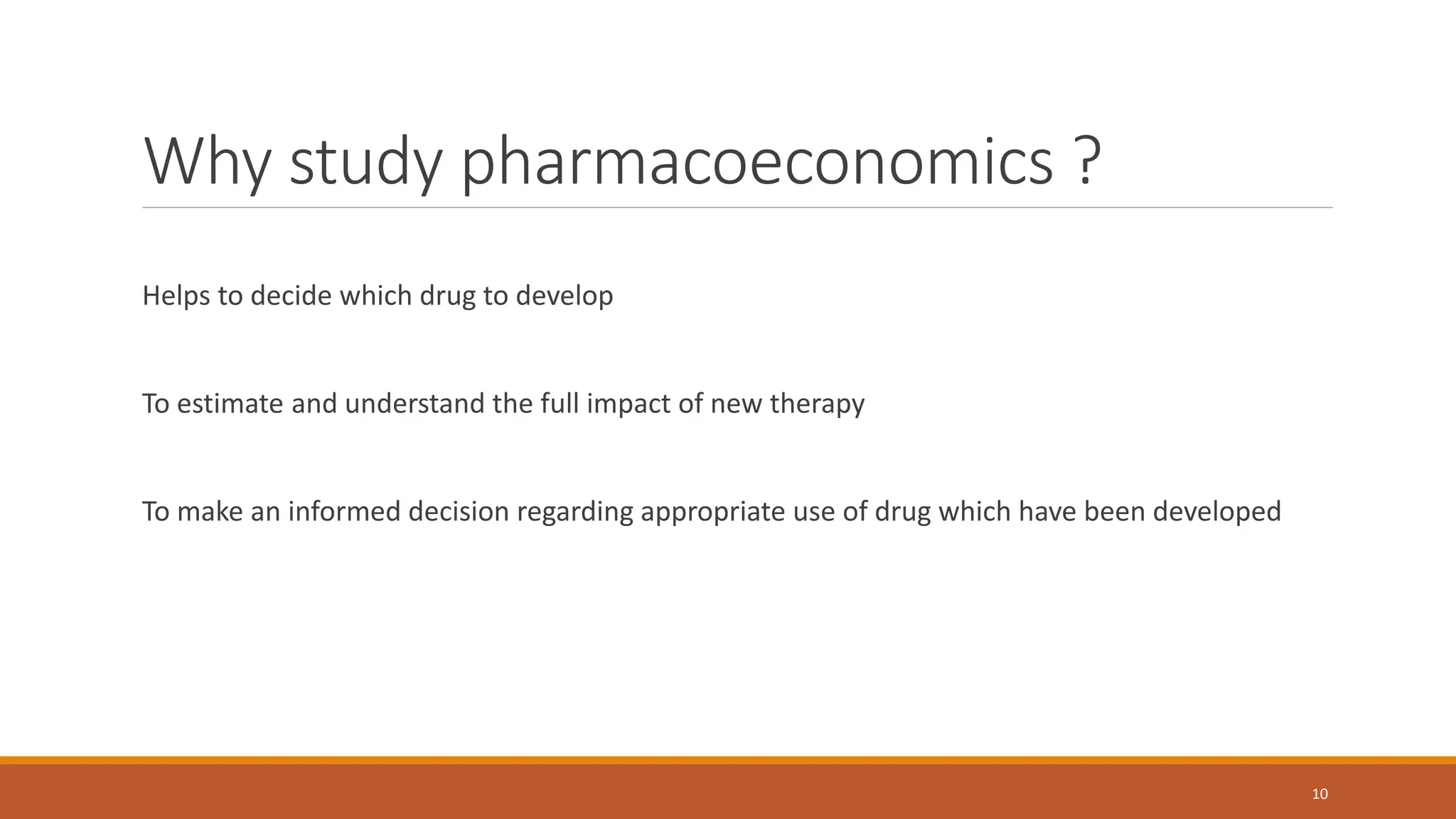 Pharmacoeconomics ppt. | PPTX