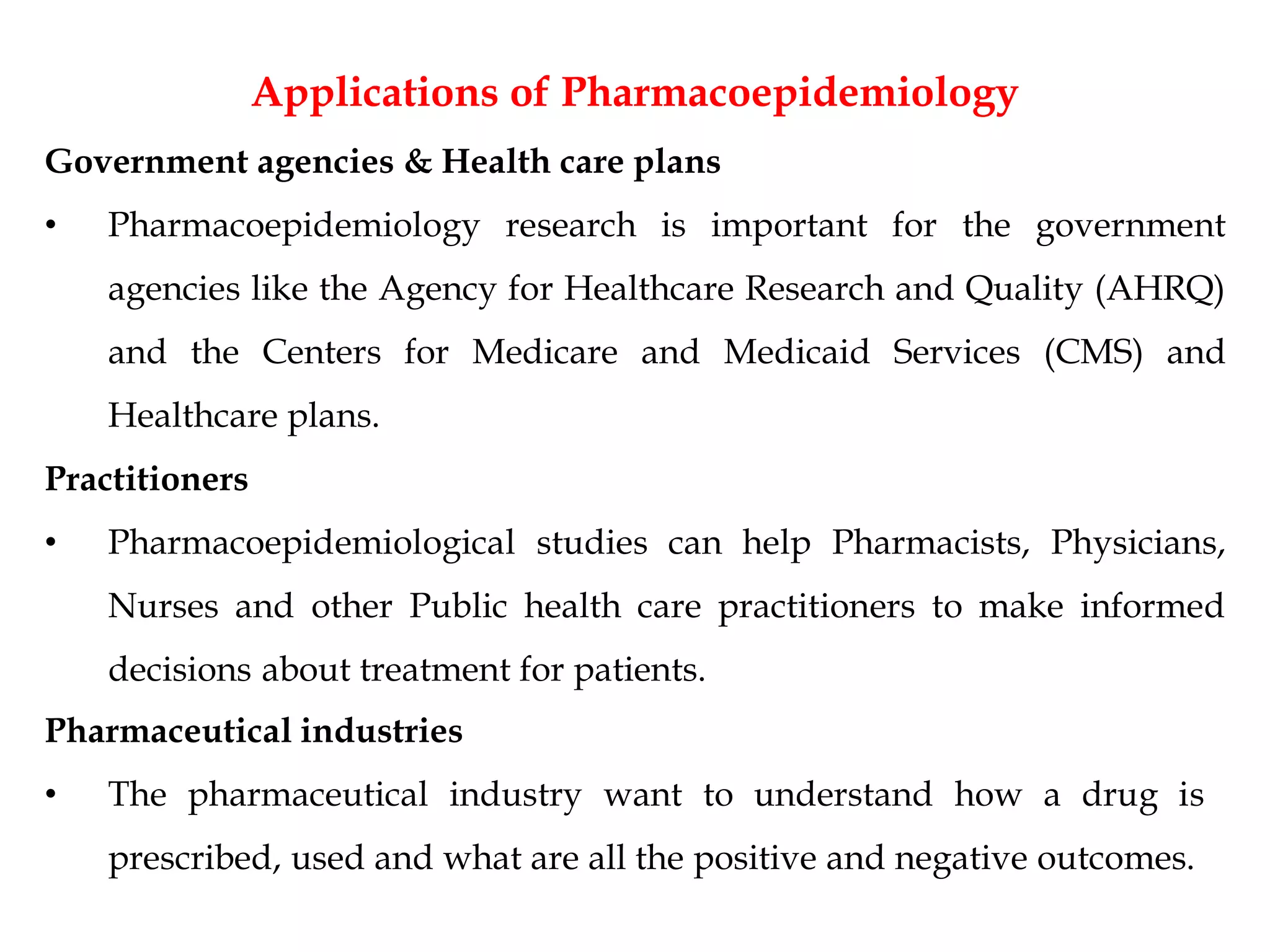 Pharmacoepidemiology | PDF