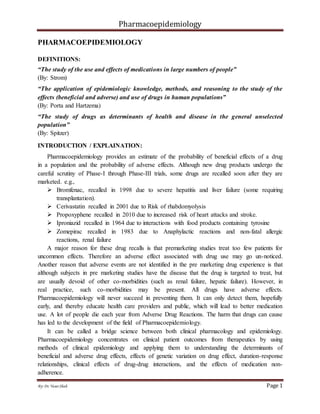 Pharmacoepidemiology (2) | DOCX