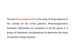Pharmacogenetic | PPTX