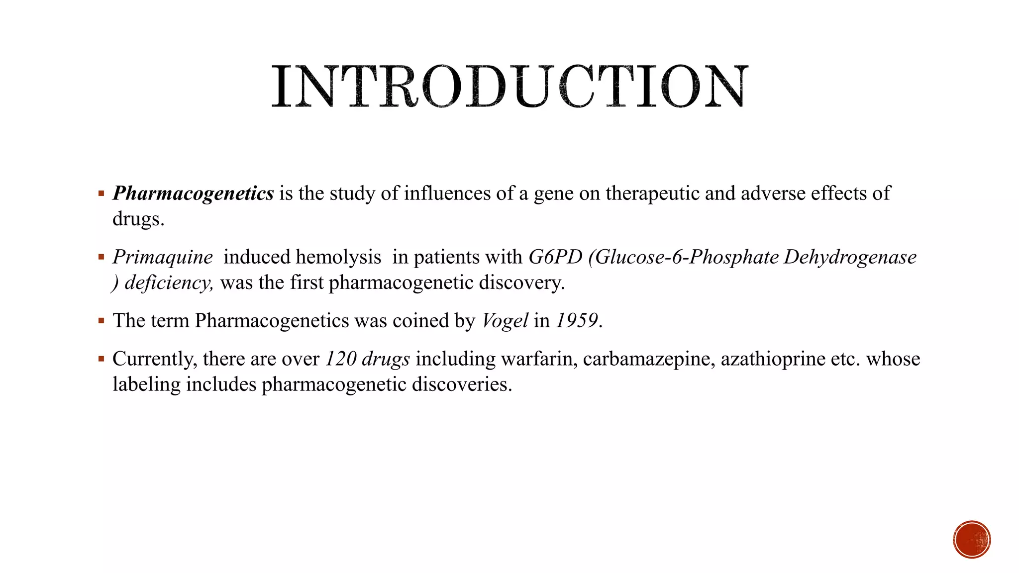 Pharmacogenetic | PPT