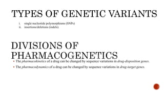 Pharmacogenetic | PPTX