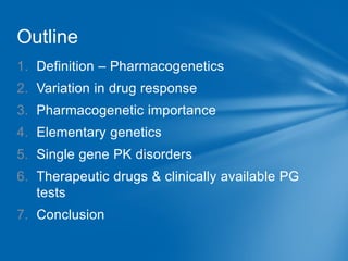 Pharmacogenetics | PPTX