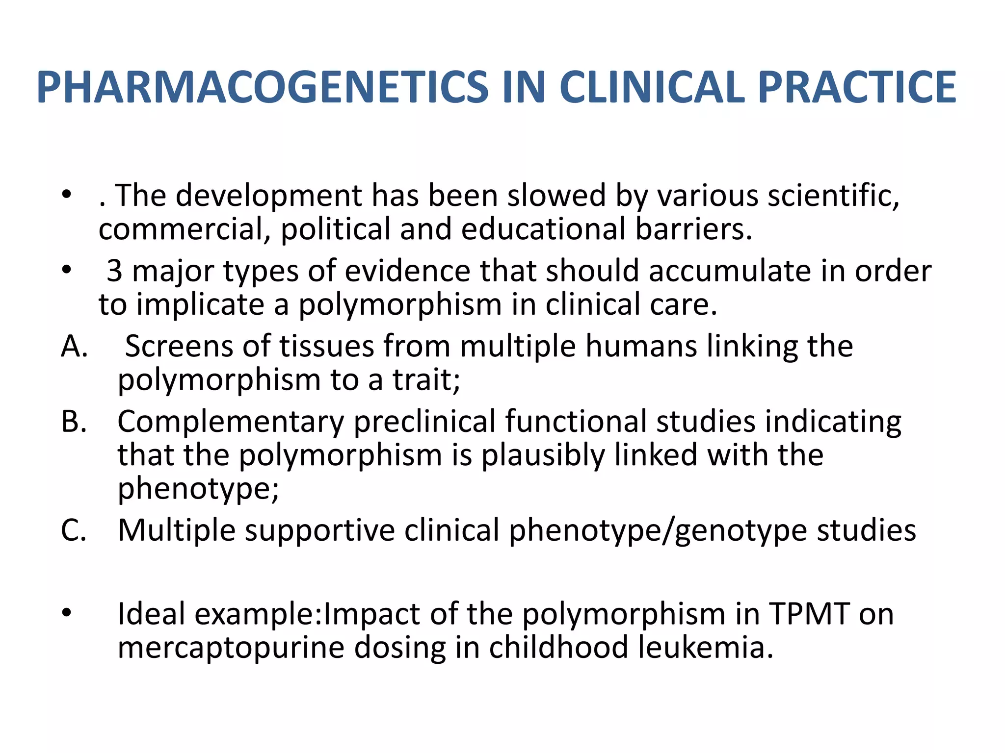 Pharmacogenetics | PPTX