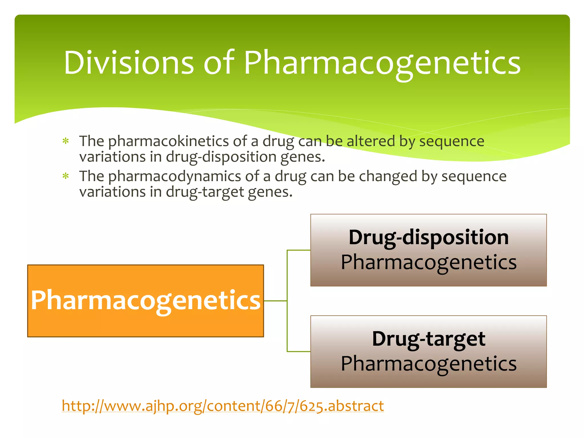 Pharmacogenetics | PPTX