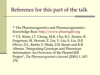 Pharmacogenetics | PPT