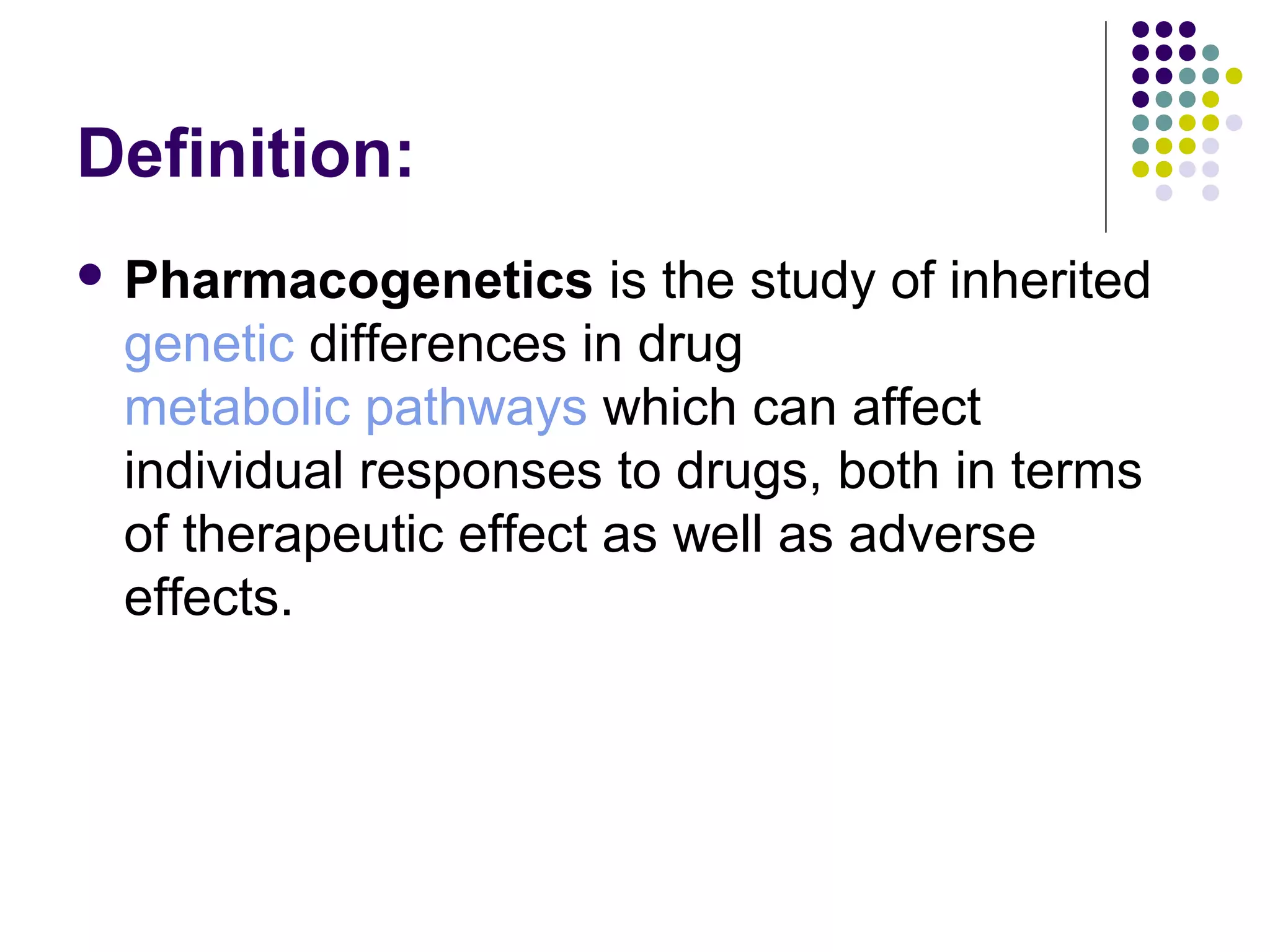 Pharmacogenetics | PPT