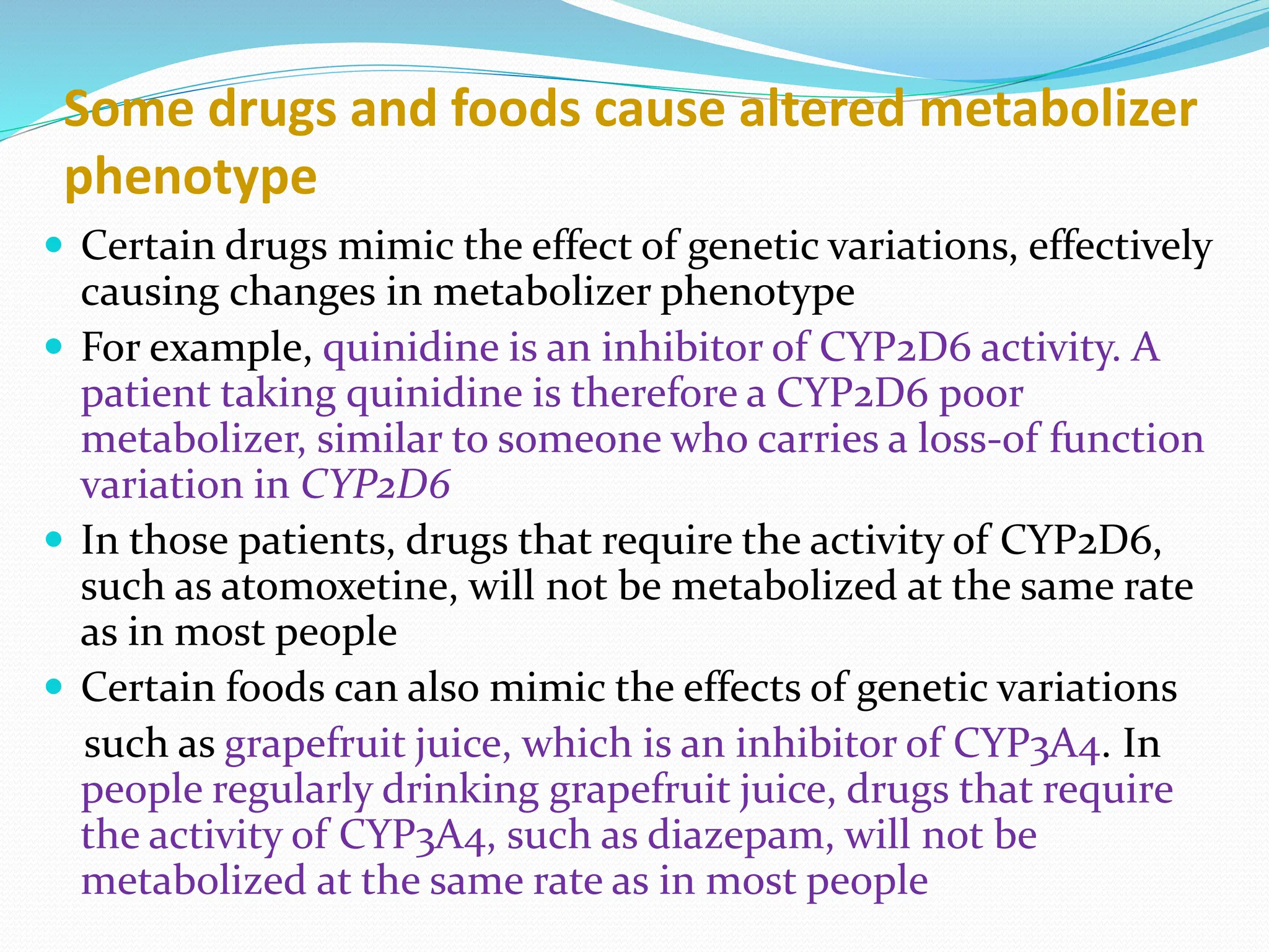 Pharmacogenetics d and effect on determination of drug dosing in ...