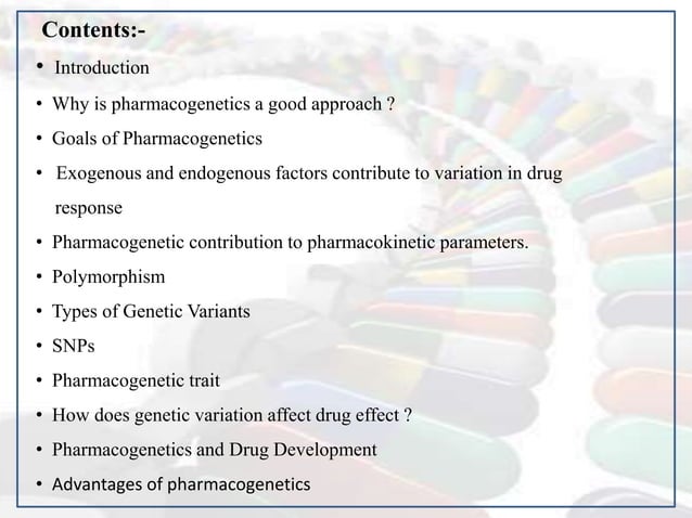 Pharmacogenetics | PPTX