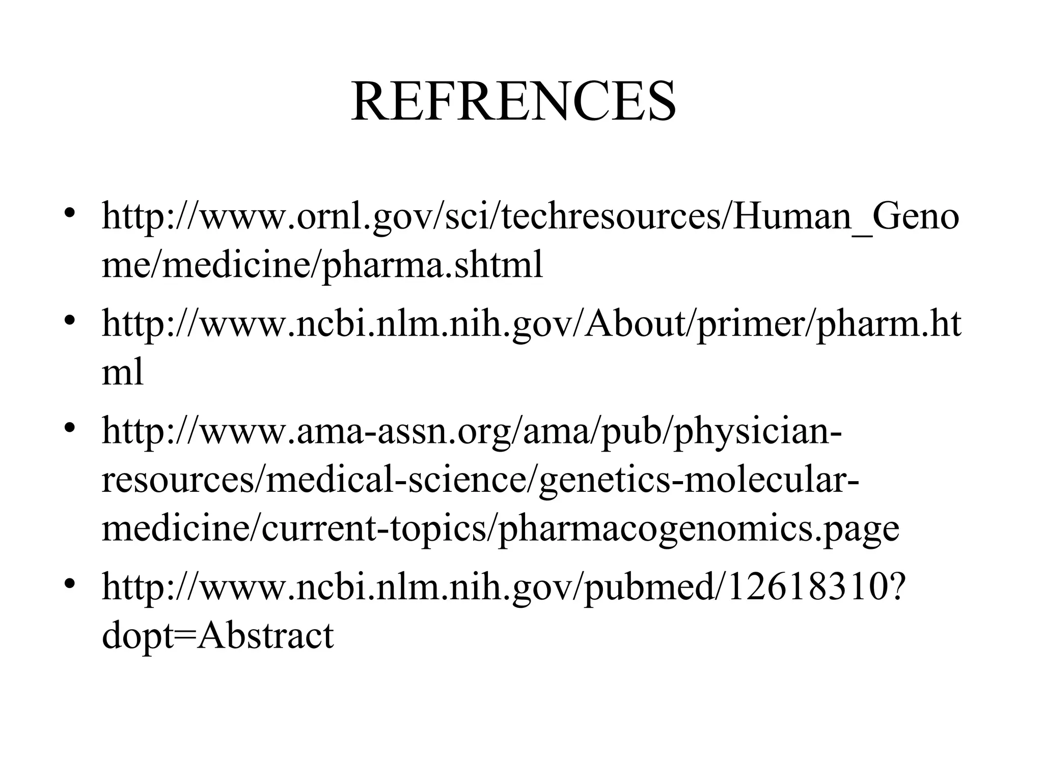 Pharmacogenomics | PPT