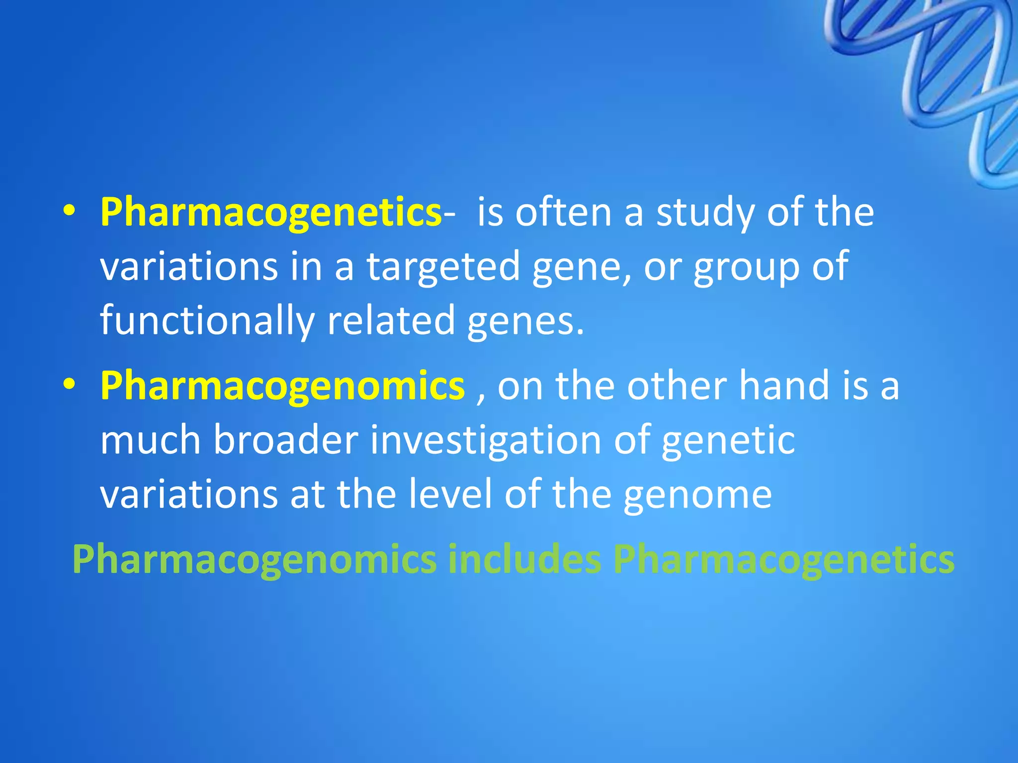 Pharmacogenomics | PPTX