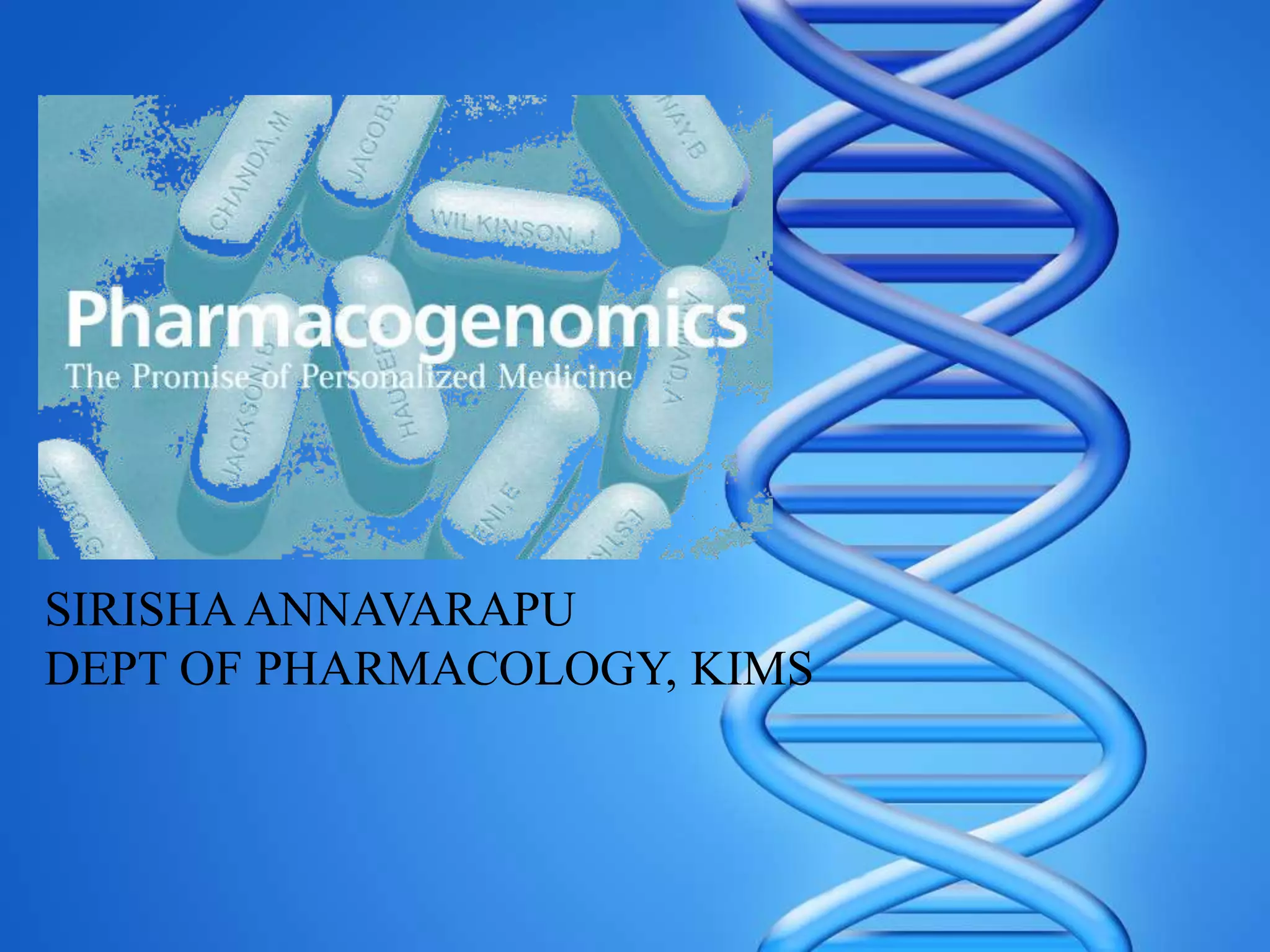 Pharmacogenomics | PPTX