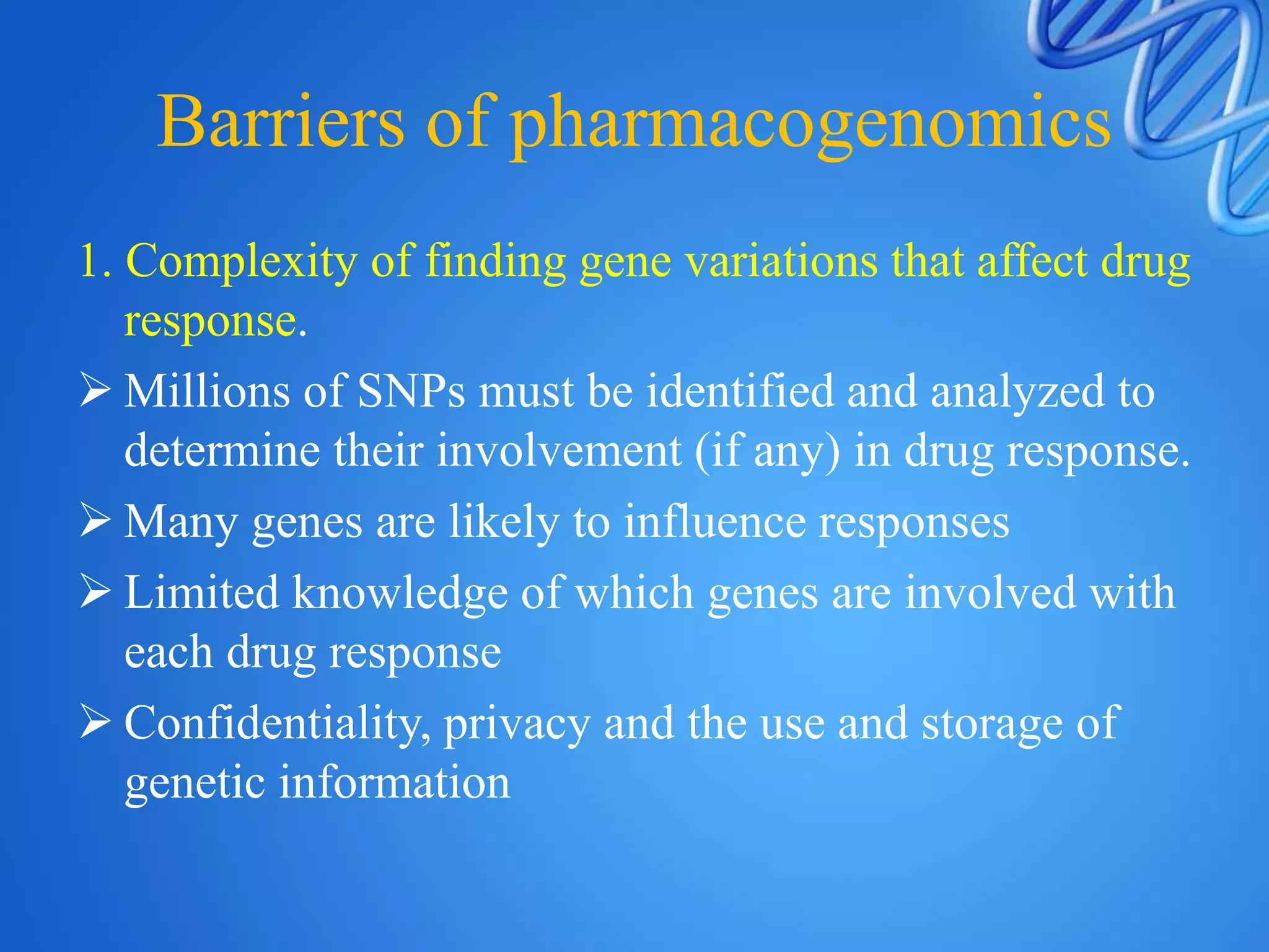 Pharmacogenomics | PPTX