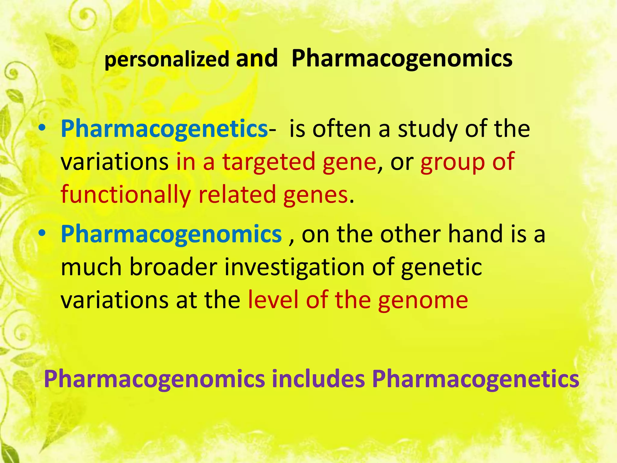 Pharmacogenomics | PPTX