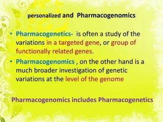 Pharmacogenomics | PPTX