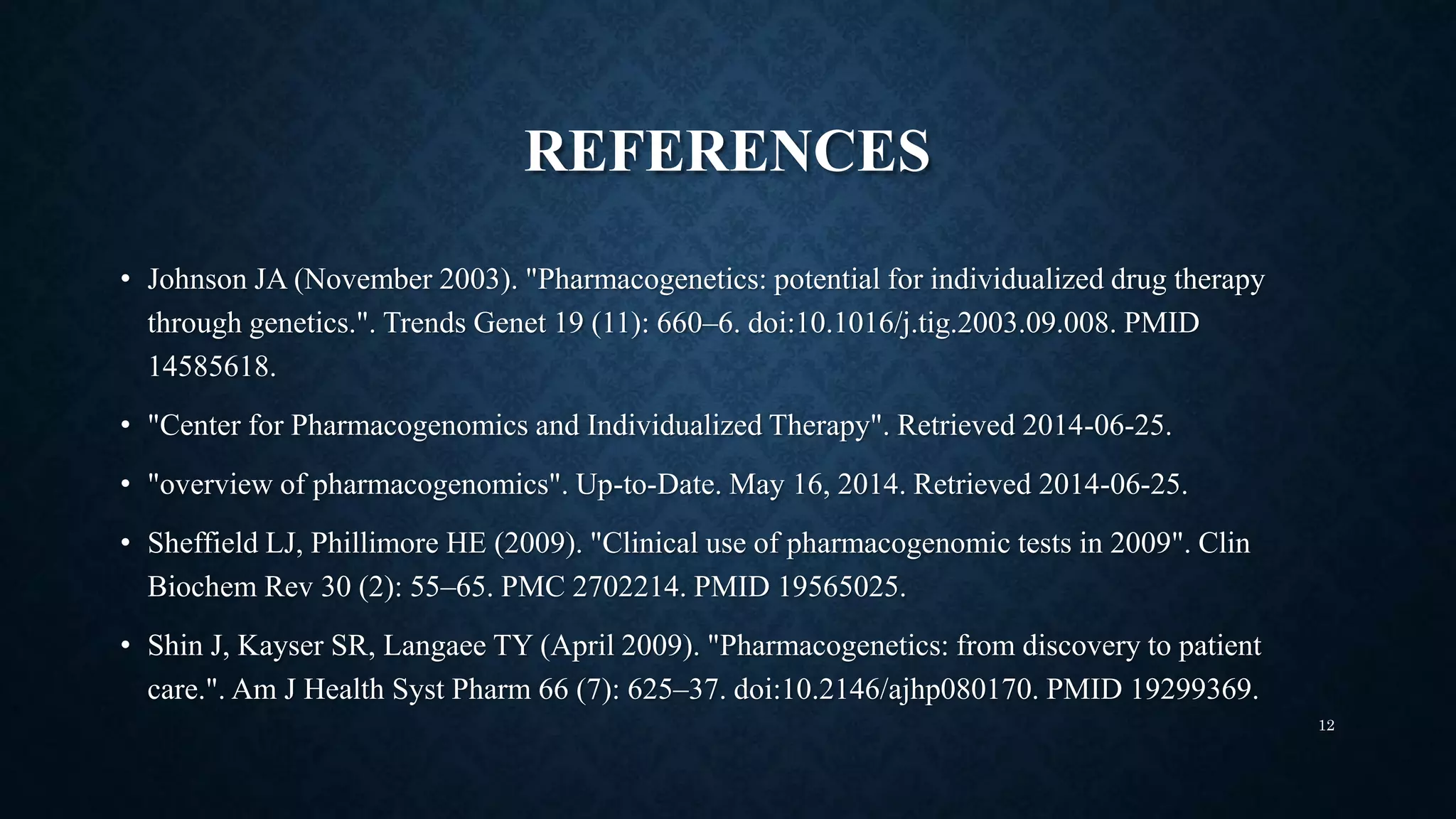 Pharmacogenomics | PPTX