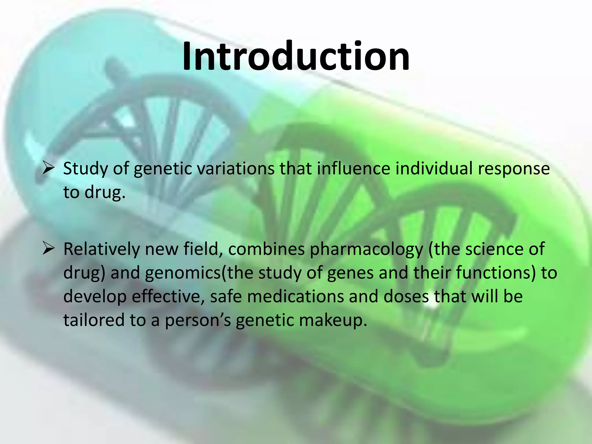 Pharmacogenomics | PPTX