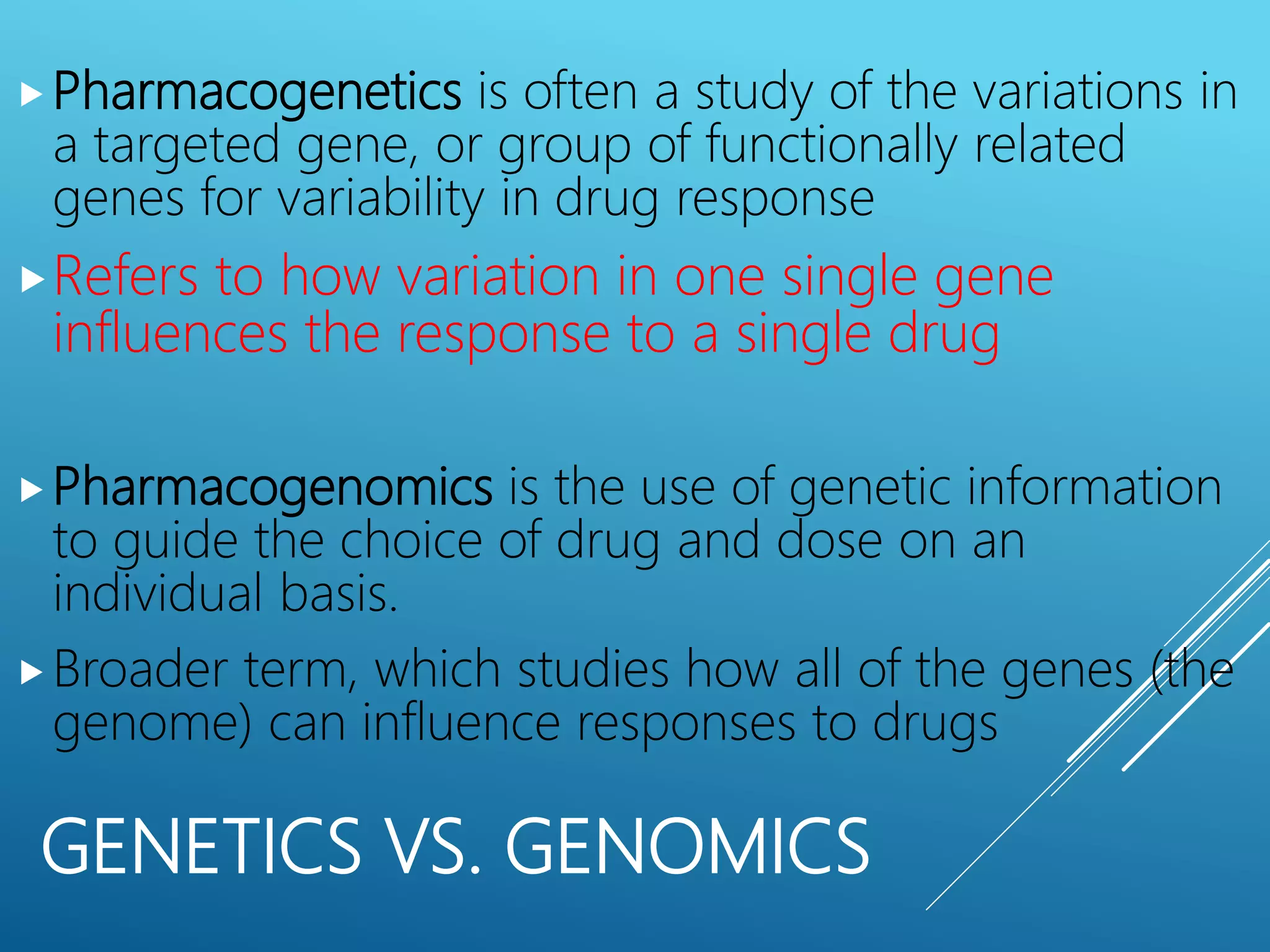Pharmacogenomics | PPTX