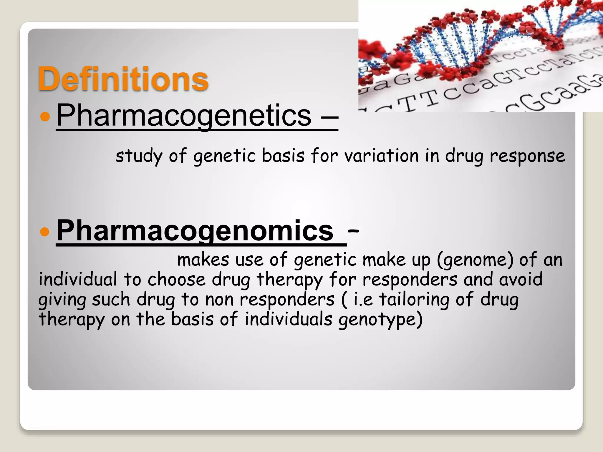 Pharmacogenomics | PPTX