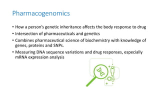 Pharmacogenomics | PPTX | Endocrine and Metabolic Diseases | Diseases ...