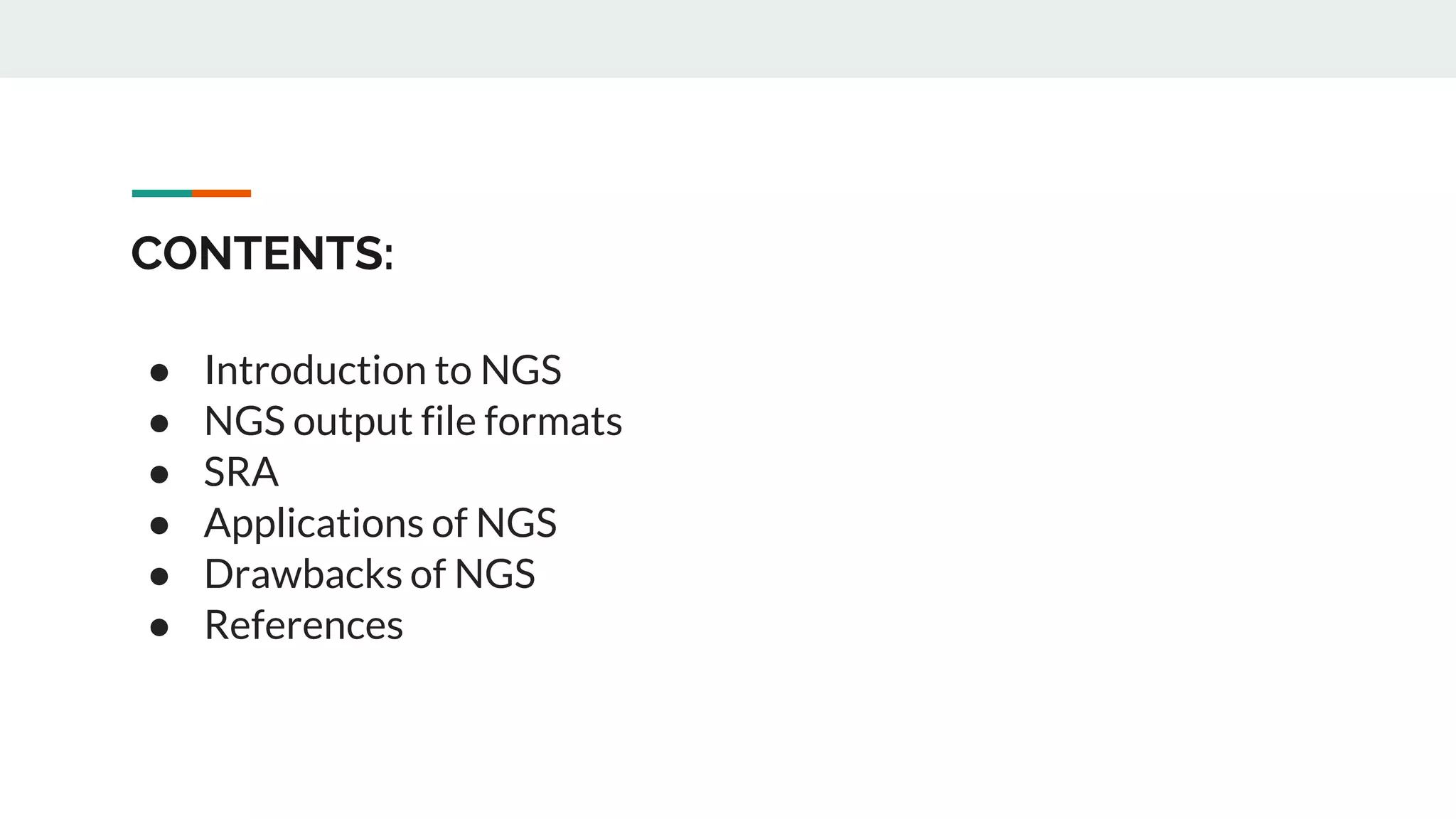 NGS File formats | PPTX
