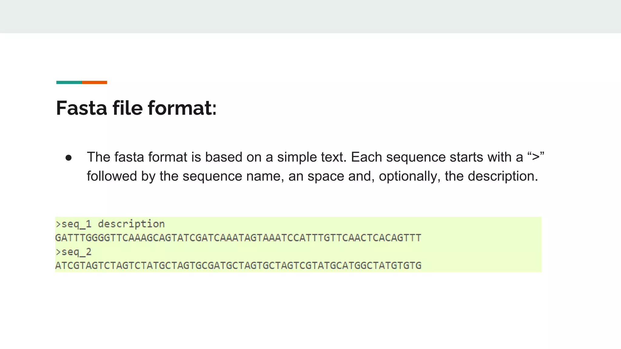 NGS File formats | PPTX