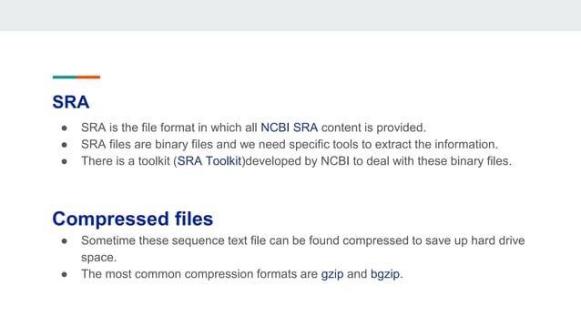 NGS File formats | PPTX