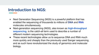 NGS File formats | PPTX
