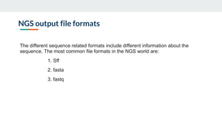 NGS File formats | PPTX