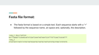 NGS File formats | PPTX