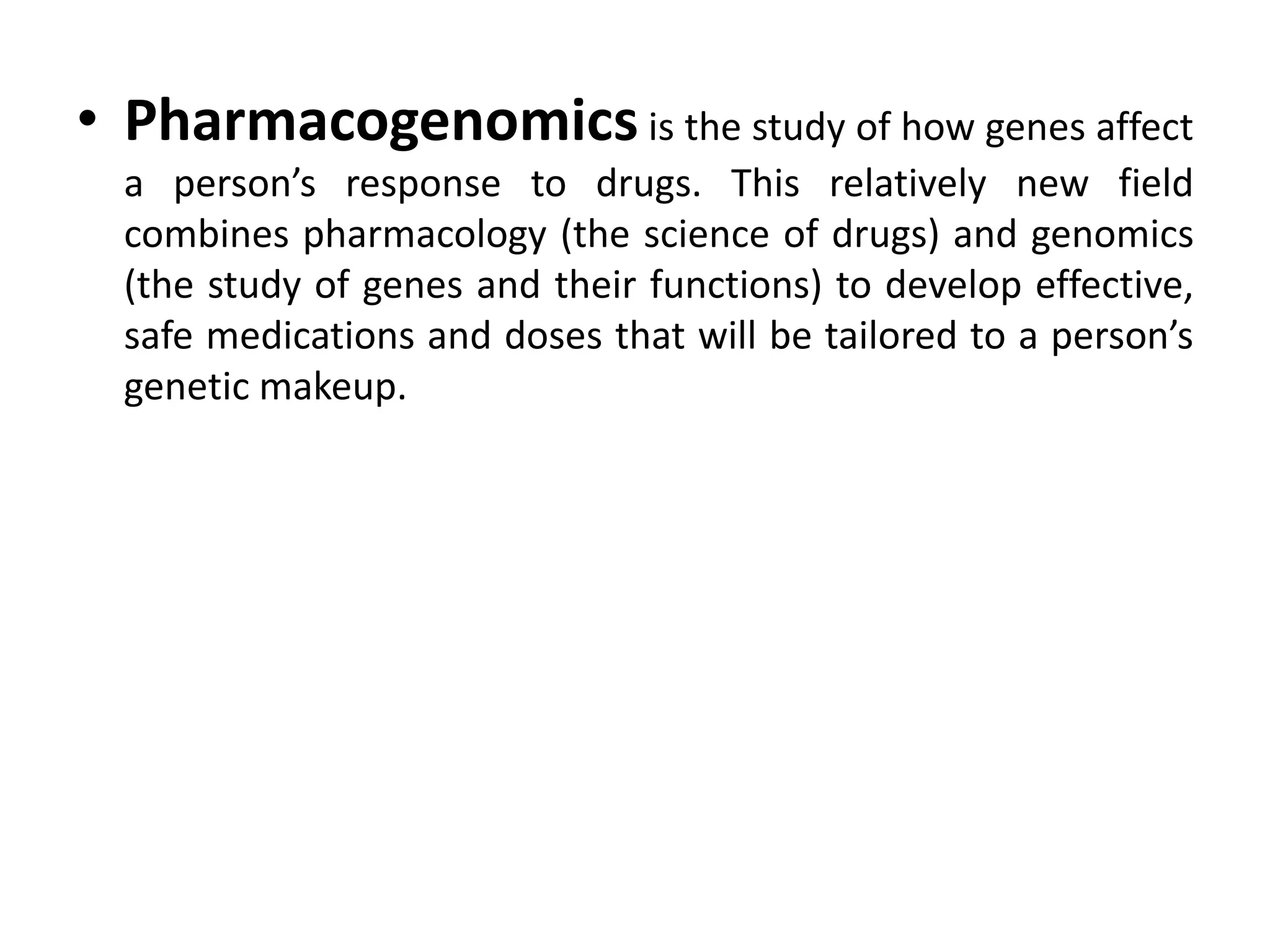 Pharmacogenomics | PPTX
