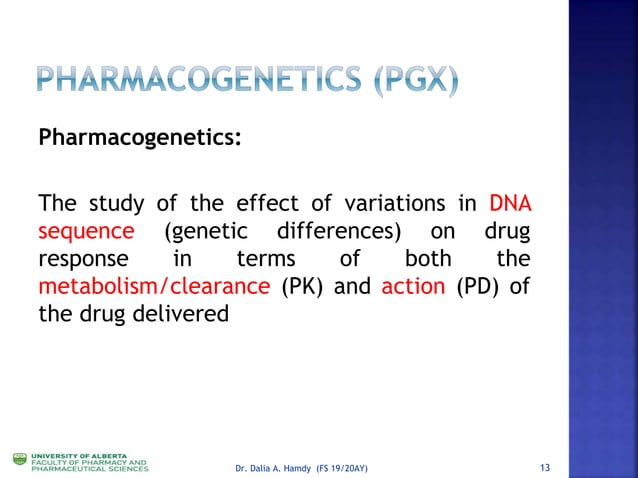 A Hands on Pharmacogenomics! An Introduction | PPT
