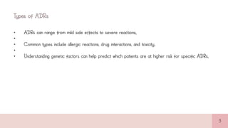 Pharmacogenomics & Adverse Drug Reactions (ADRs) | PDF