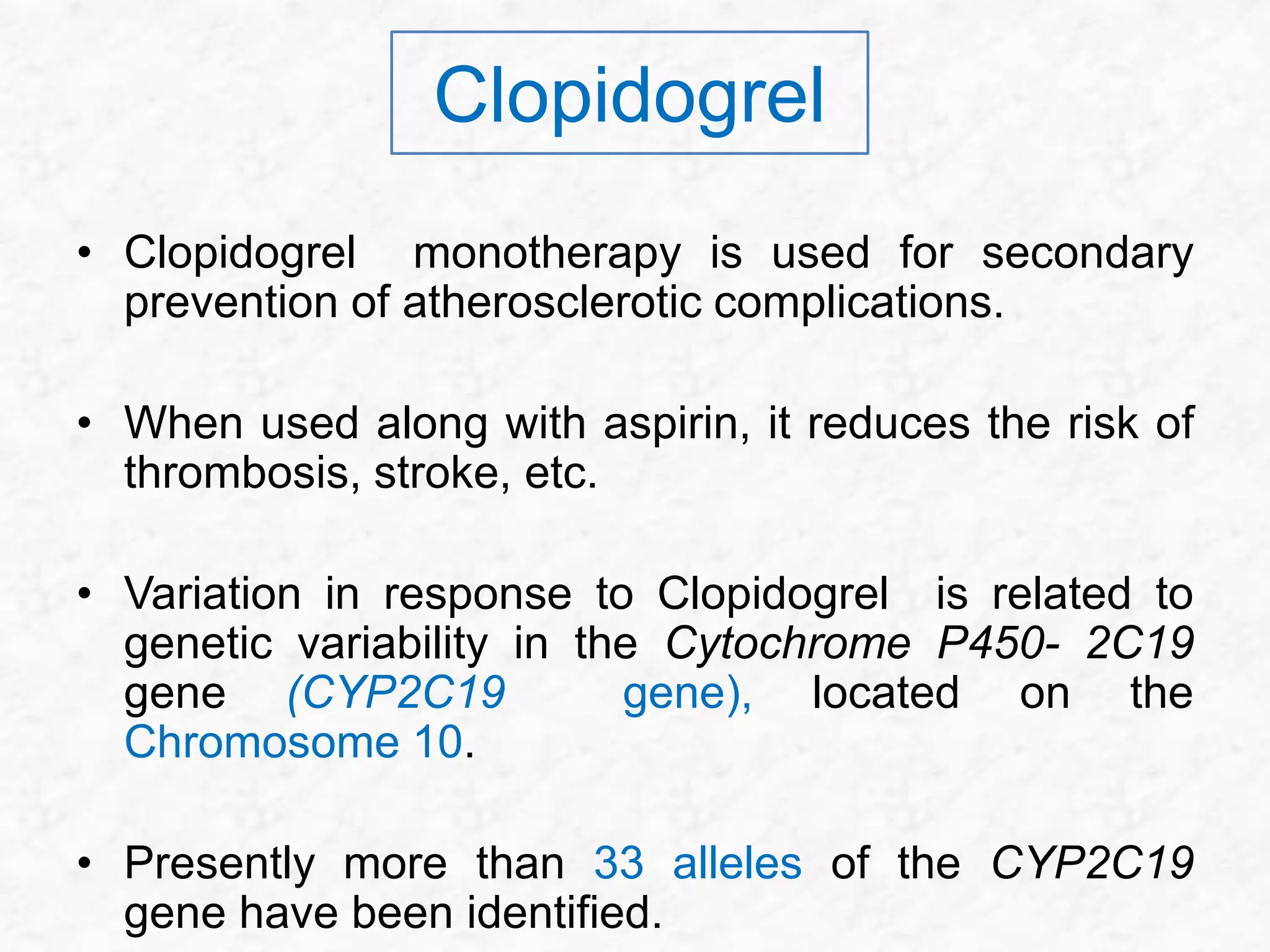 Pharmacogenomics in Cardiovascular Diseases | PPTX