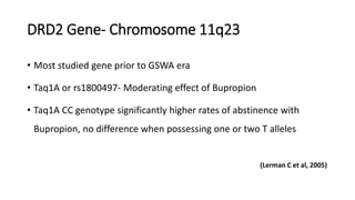 Pharmacogenomics of Nicotine | PPTX