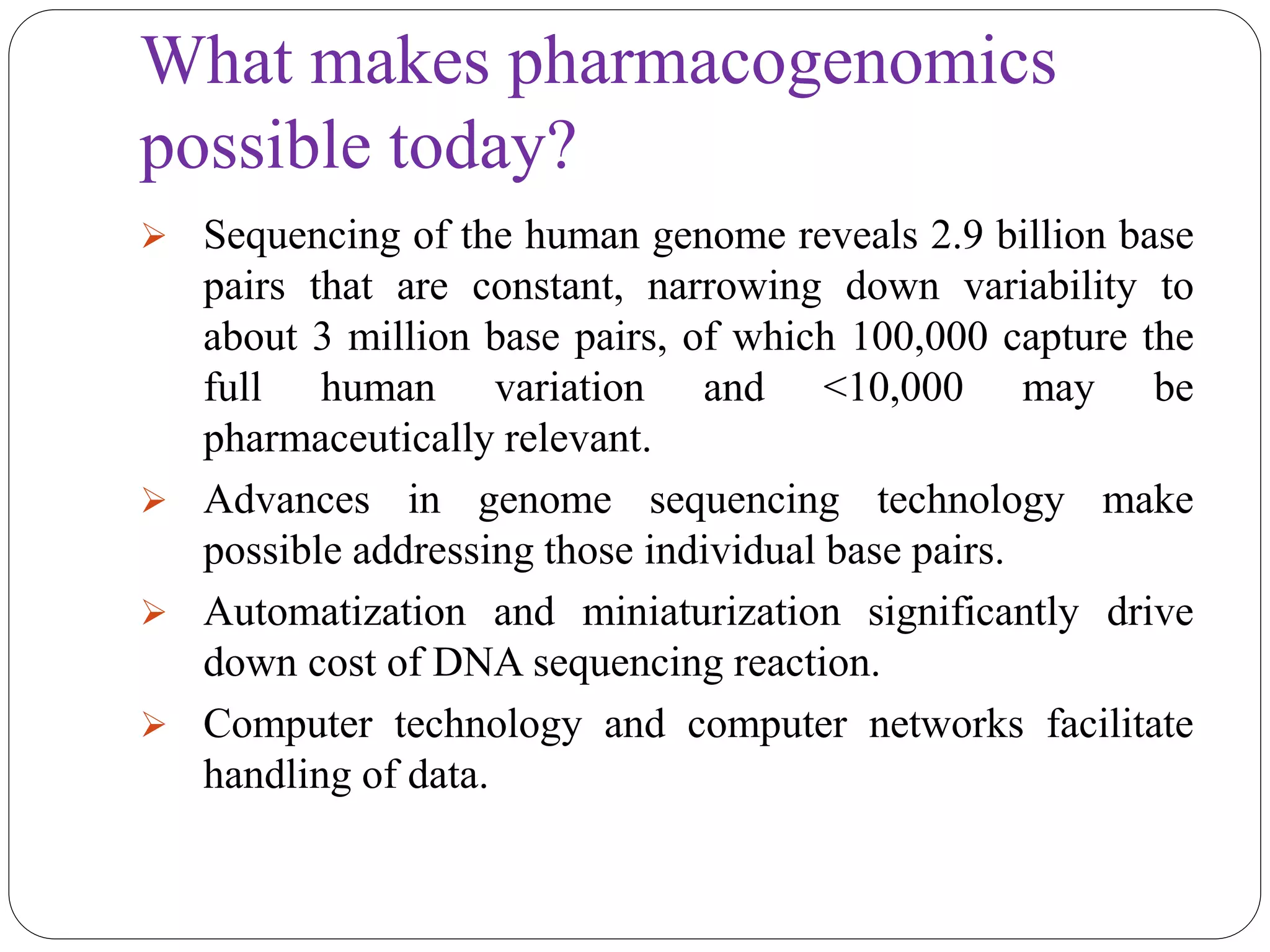 Pharmacogenomics | PPTX