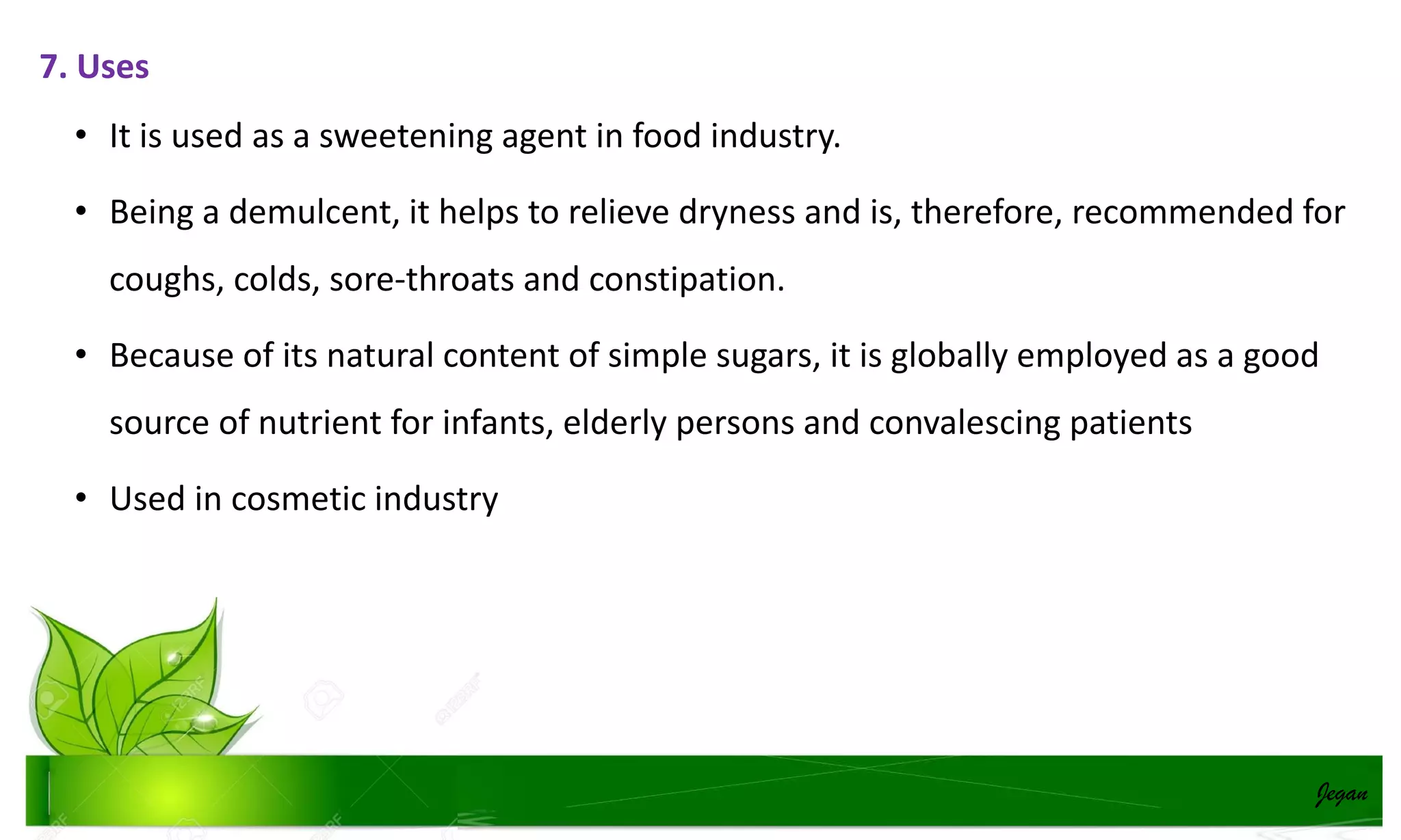 Pharmacognosy of carbohydrates containing drugs | PDF