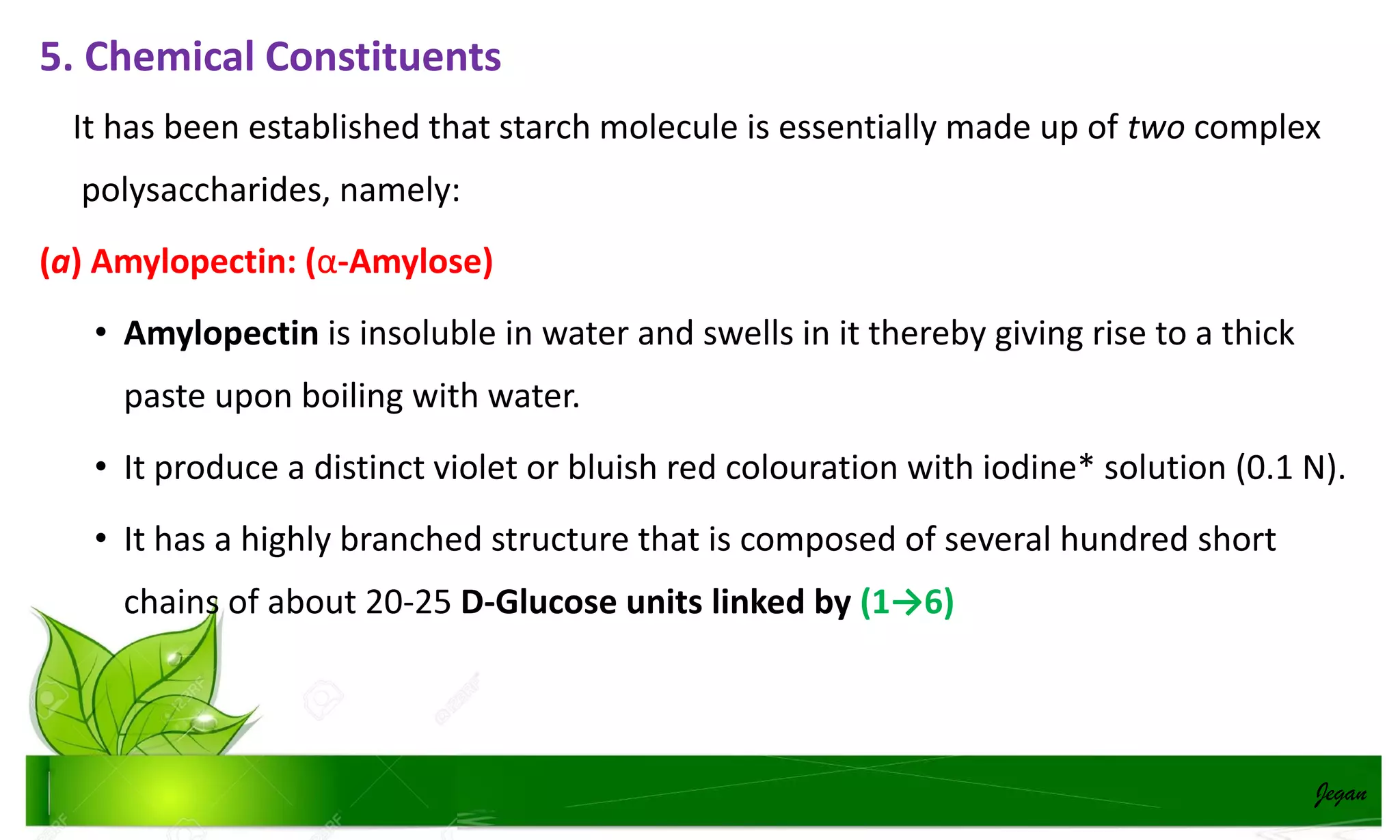 Pharmacognosy of carbohydrates containing drugs | PDF