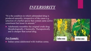 Adulteration of Drugs in Detail with Factors. | PPT
