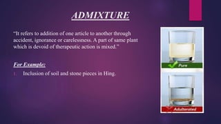 Adulteration of Drugs in Detail with Factors. | PPTX