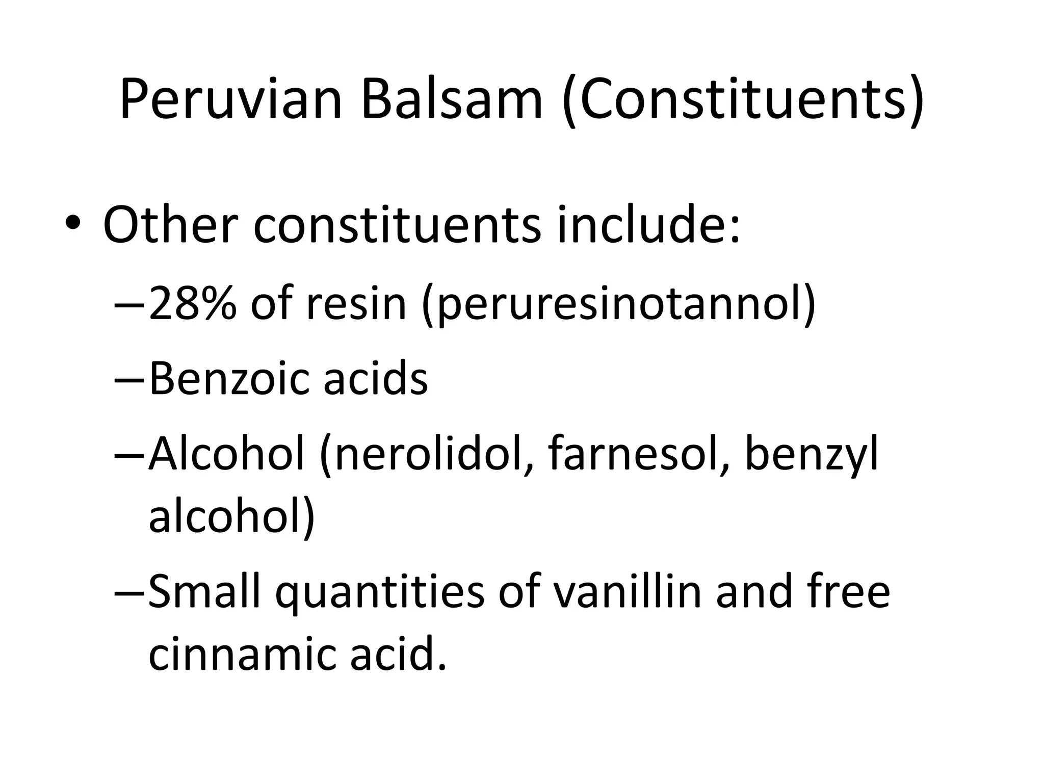 PHARMACOGNOSY - BALSAMS | PPTX