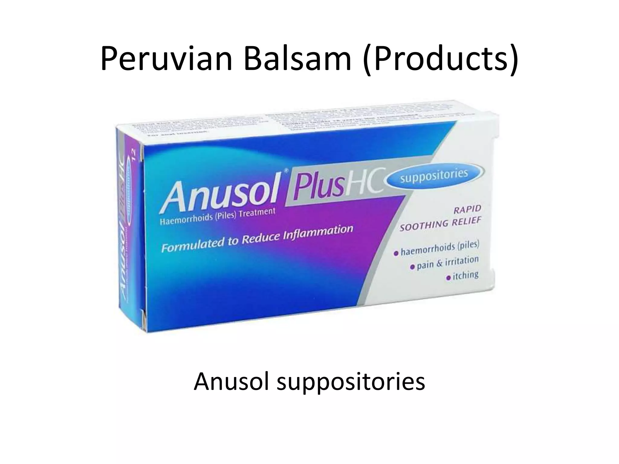 PHARMACOGNOSY - BALSAMS | PPTX