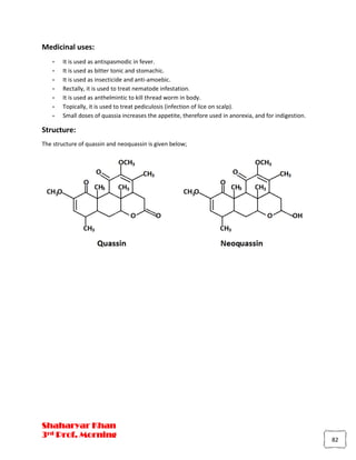 Pharmacognosy II notes | PDF
