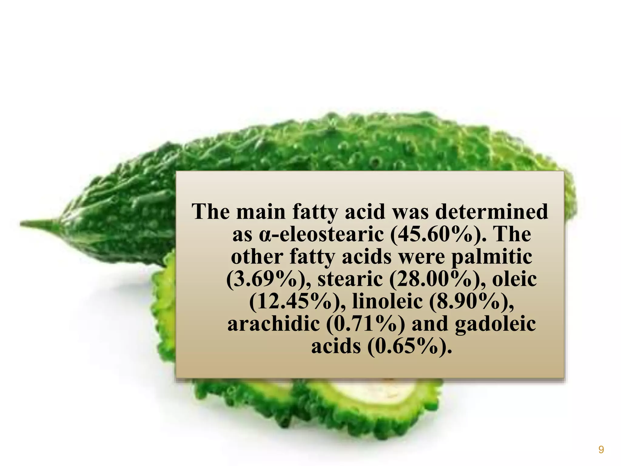 Pharmacognosy: Karela ( Bittergourd ) | PPTX