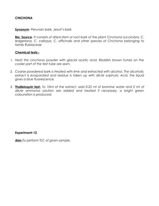 Pharmacognosy lab-manual | DOC