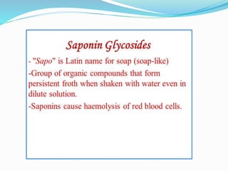 Pharmacognosy OF LIQUORICE(Saponin Glycoside) | PPTX
