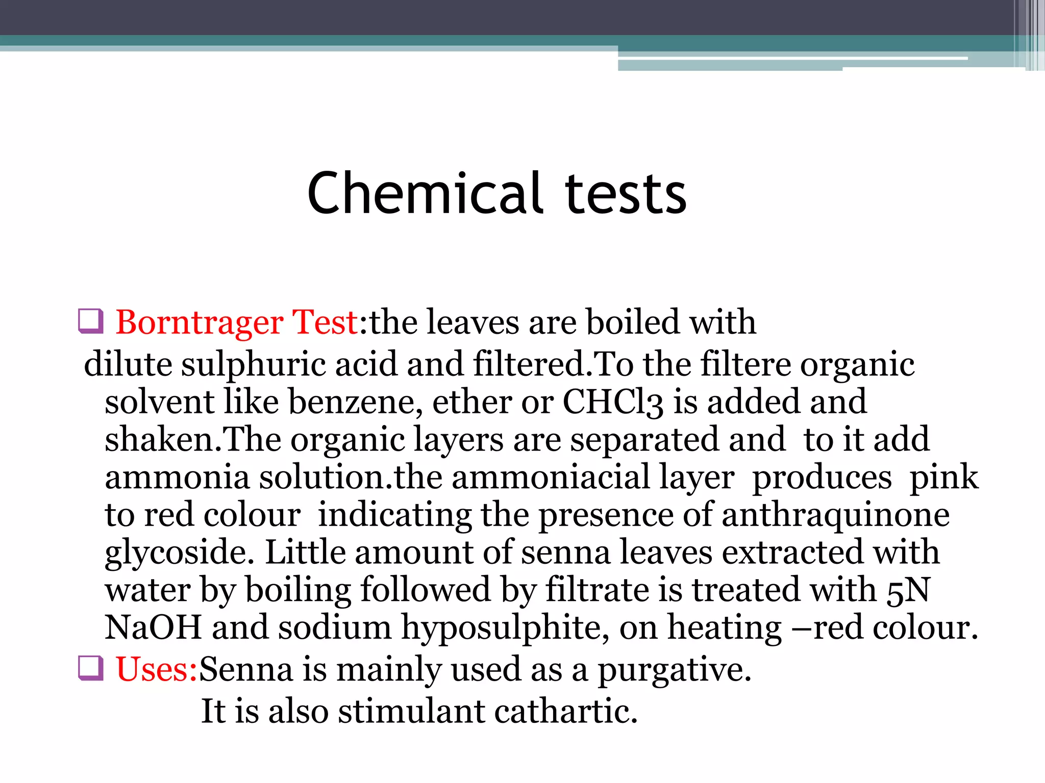 Pharmacognosy laxatives -aloes,rhubarb ,castor oil ispaghula senna | PPTX