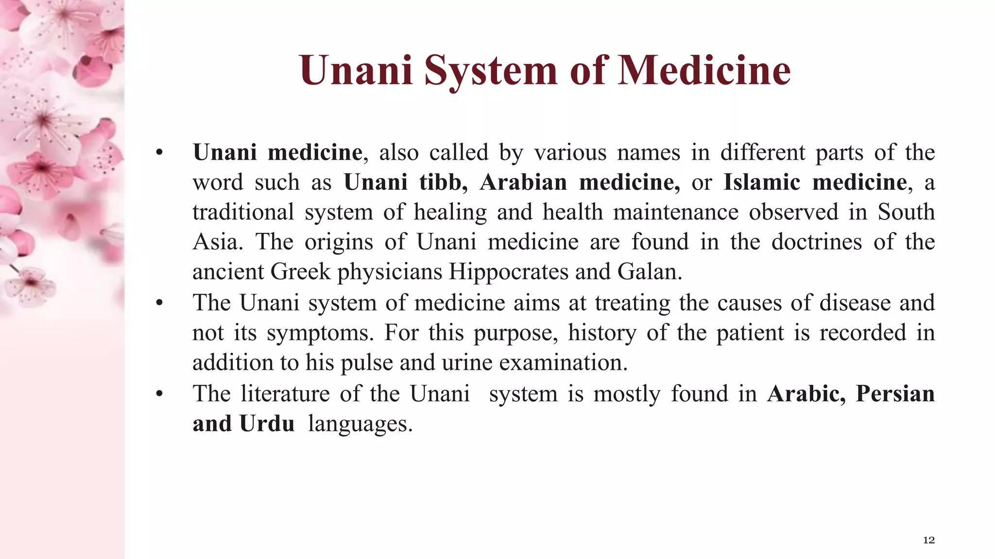 Introduction of Pharmacognosy, Scope and Traditional system of Medicine ...